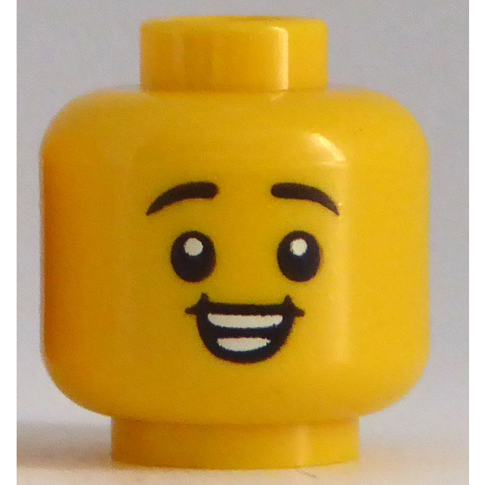 LEGO Yellow Minifigure Head Boy Smiling (3626) | Brick Owl - LEGO ...