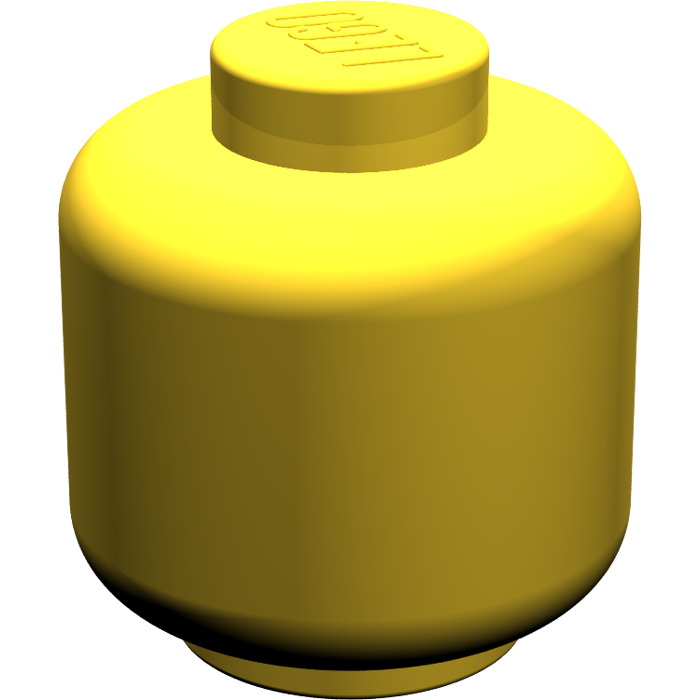 LEGO Yellow Minifigure Head (Solid Stud) | Brick Owl - LEGO Marketplace