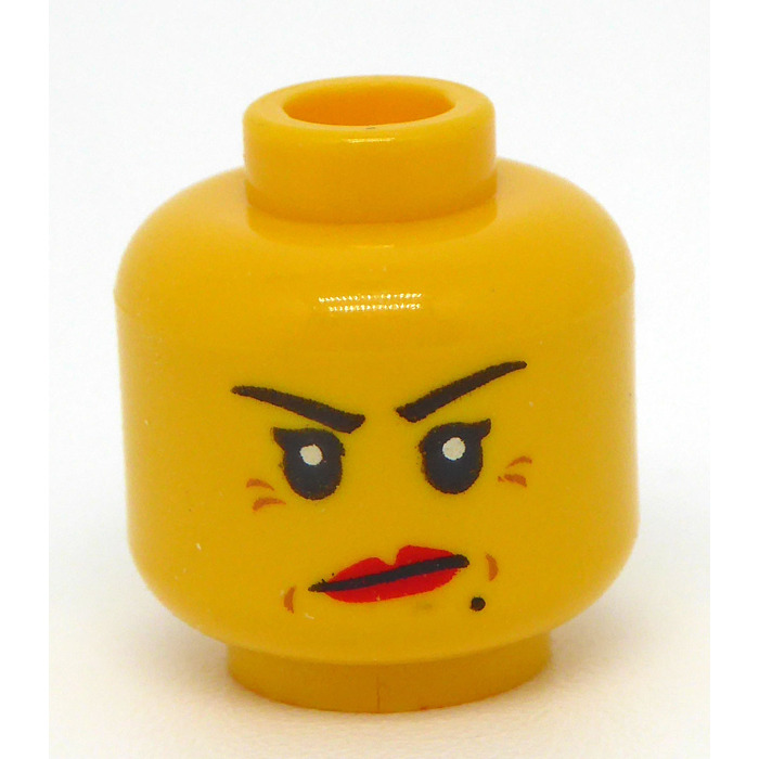 LEGO Yellow Minifigure Head with Decoration (14753 / 86294) | Brick Owl ...