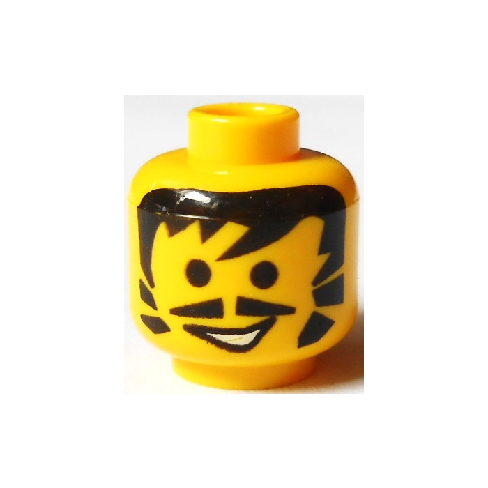 LEGO Yellow Minifigure Head with Decoration (3626) | Brick Owl - LEGO ...
