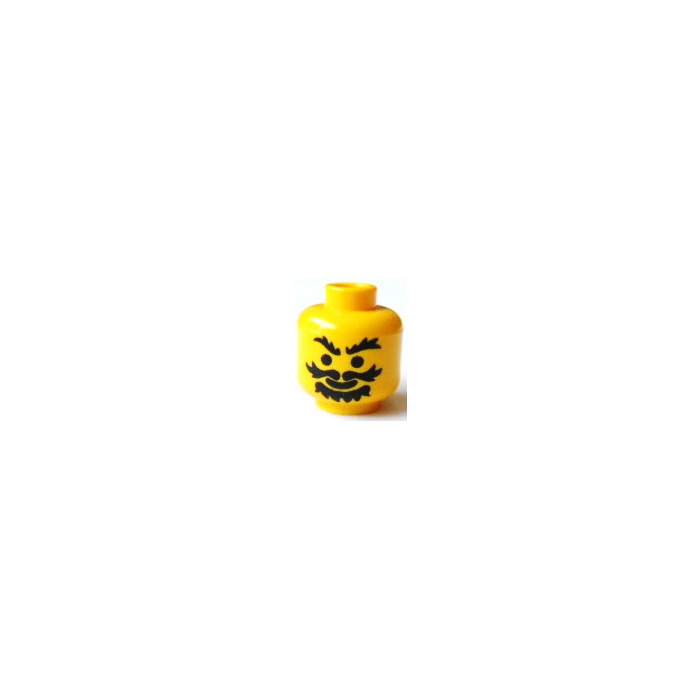 LEGO Yellow Minifigure Head with Decoration (3626) | Brick Owl - LEGO ...