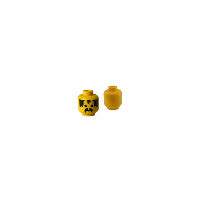 LEGO Yellow Minifigure Head with Decoration (3626) | Brick Owl