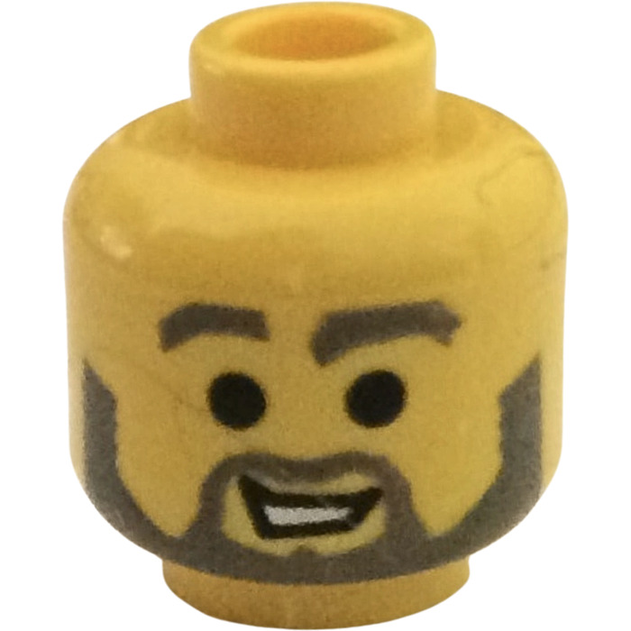 LEGO Yellow Minifigure Head with Decoration (3626) | Brick Owl