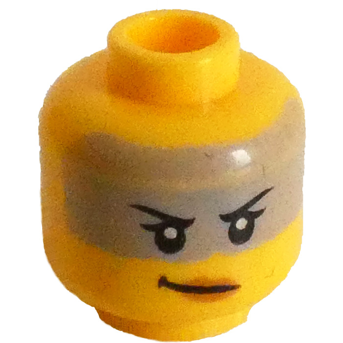 LEGO Yellow Minifigure Head with Decoration (3626 / 47638) | Brick Owl ...