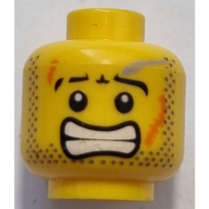 LEGO Yellow Minifigure Head with Decoration (3626 / 64880) | Brick Owl