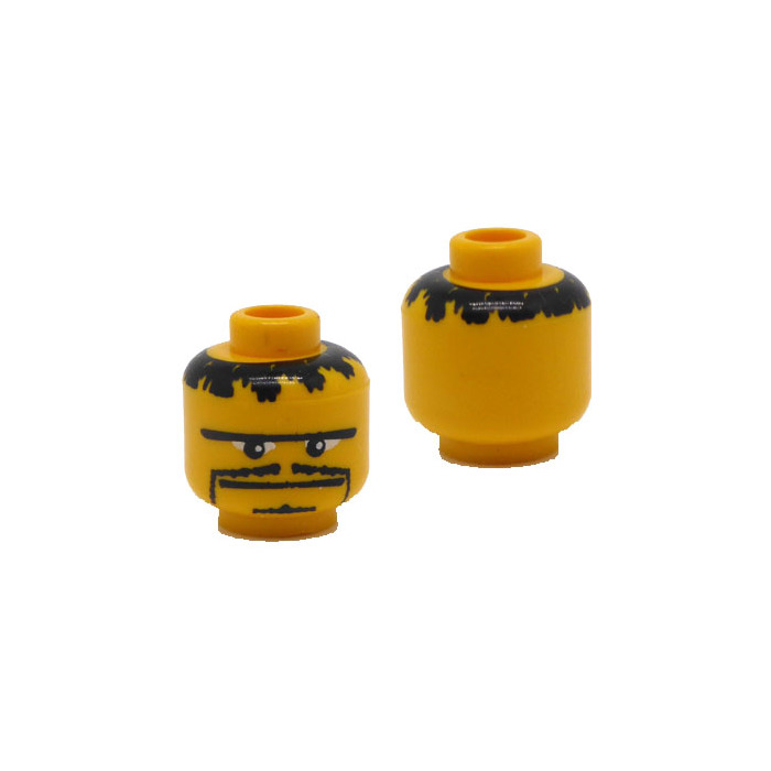 LEGO Yellow Minifigure Head with Decoration (3626) | Brick Owl - LEGO ...