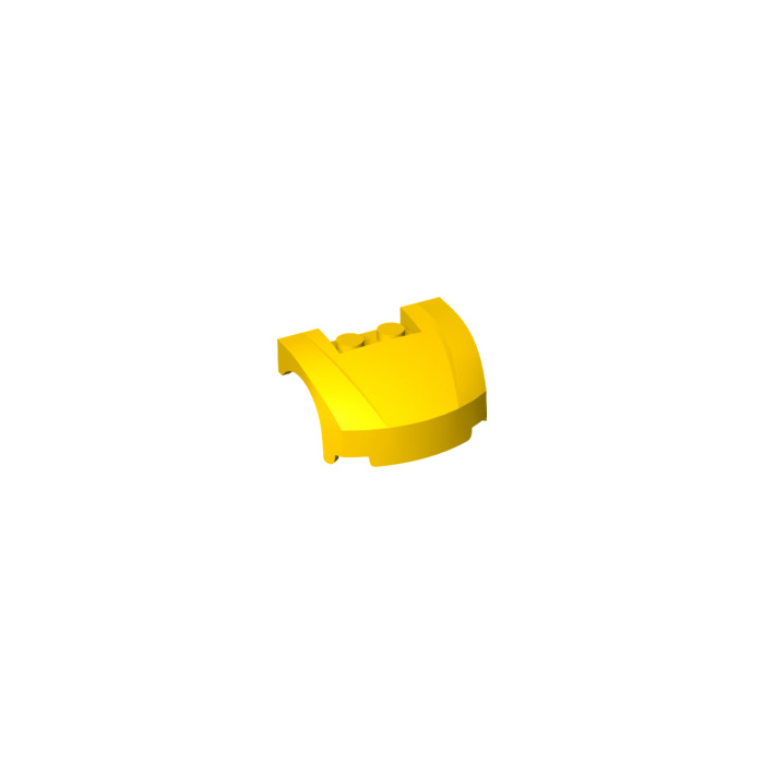 LEGO Yellow Mudgard Bonnet 3 x 4 x 1.3 Curved (98835) | Brick Owl ...