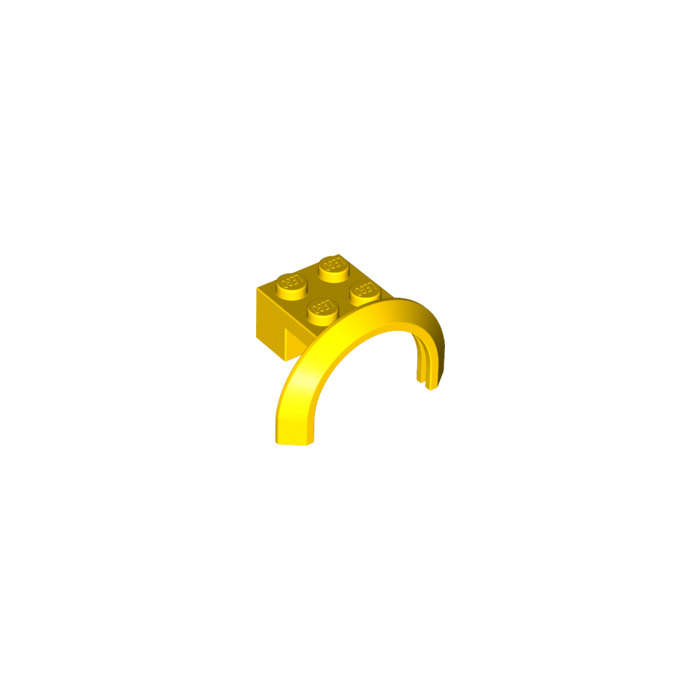 LEGO Yellow Mudguard Brick 2.5 x 4 x 1.7 with Wheel Arch (50745 ...