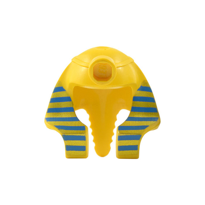 LEGO Yellow Mummy Headdress with Blue and Gold Stripes with Inside ...