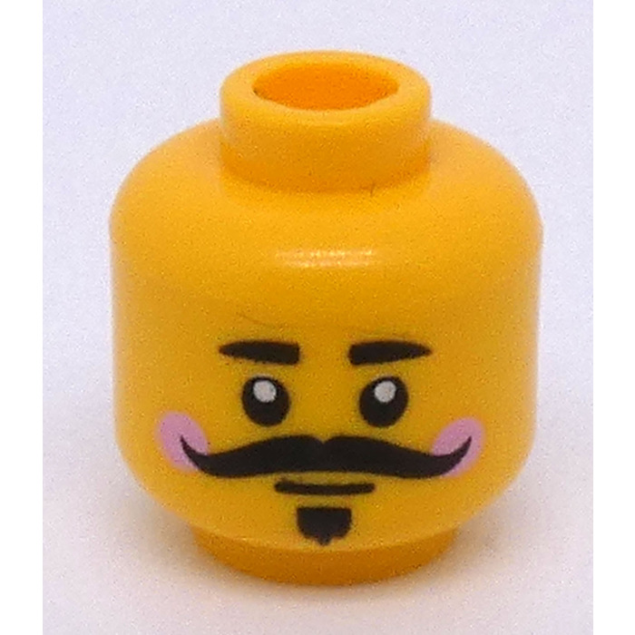 LEGO Yellow Nutcracker Dual Sided Head with Pink Cheeks, and Neutral ...