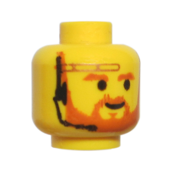 LEGO Obi-Wan Kenobi Head with Black Headset (3626) | Brick Owl - LEGO ...