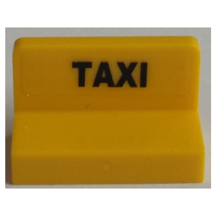 LEGO Yellow Panel 1 x 2 x 1 with "TAXI" Sticker with Rounded Corners ...