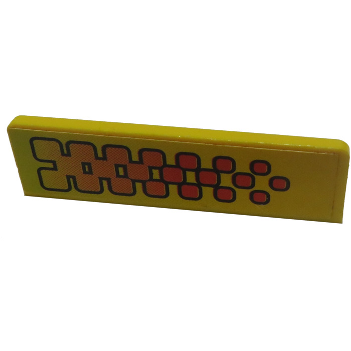 LEGO Yellow Panel 1 x 4 with Rounded Corners with Jump Master Yellow ...