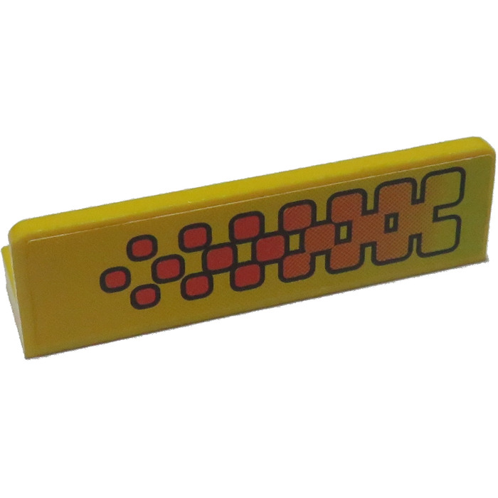 LEGO Panel 1 x 4 with Rounded Corners with Jump Master Yellow/Red Fade ...