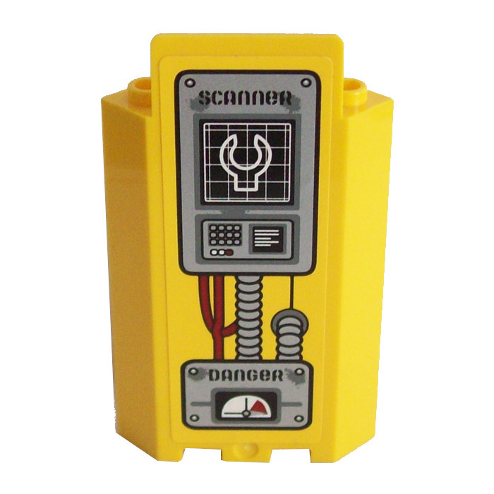 LEGO Yellow Panel 3 x 3 x 6 Corner Wall with 'SCANNER', Screen, Keypad ...