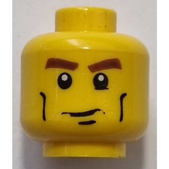 LEGO Yellow Plain Head with Cheek Lines, Mouth Closed / Mouth Open ...