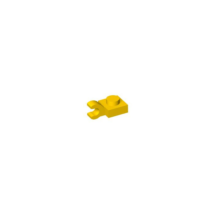 LEGO Yellow Plate 1 x 1 with Horizontal Clip (Flat Fronted Clip) (6019 ...