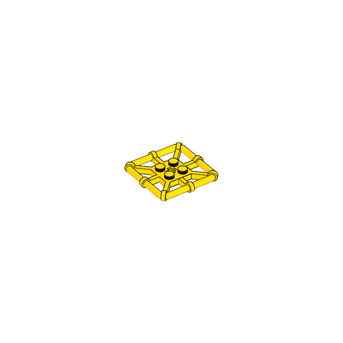 LEGO Yellow Plate 2 x 2 with Bar Frame Rectangular (30094) | Brick Owl ...