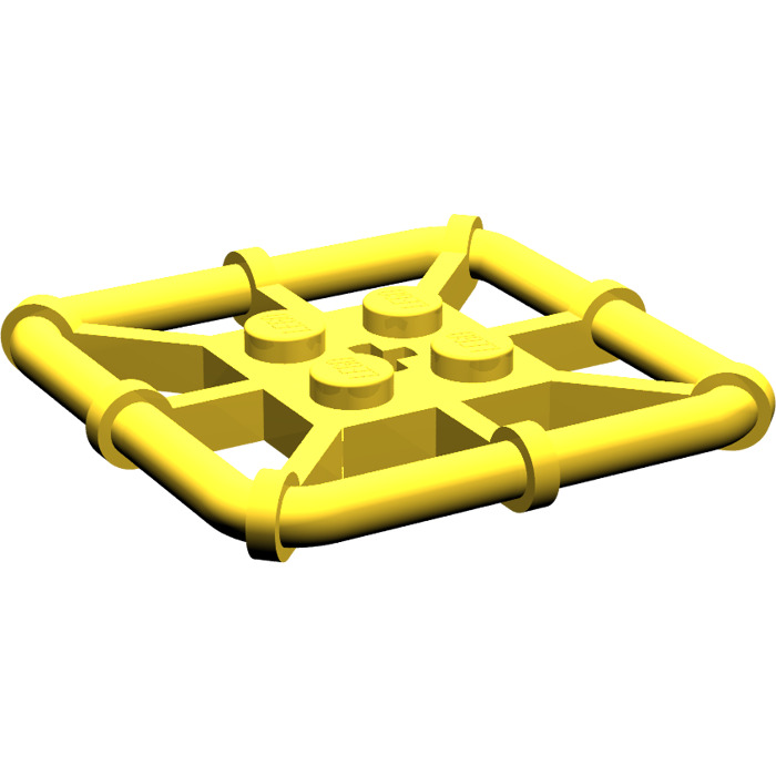 LEGO Yellow Plate 2 x 2 with Bar Frame Rectangular (30094) | Brick Owl ...