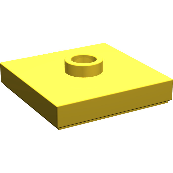 LEGO Yellow Plate 2 x 2 with Groove and 1 Center Stud (23893 / 87580 ...