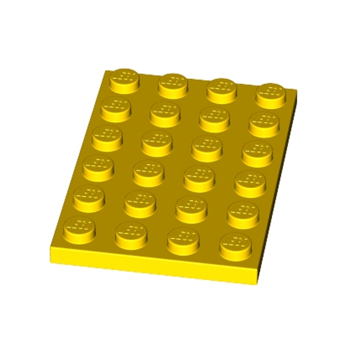 LEGO Yellow Plate 4 x 6 (3032) | Brick Owl - LEGO Marketplace