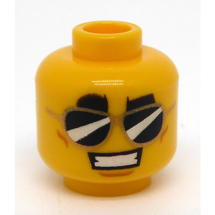 LEGO Yellow Police Officer Duke DeTain Minifigure Head (3626 / 59120 ...