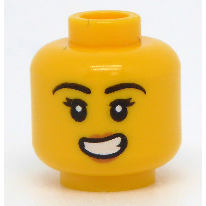 LEGO Yellow Police Officer Minifigure Head (3626 / 66156) | Brick Owl ...