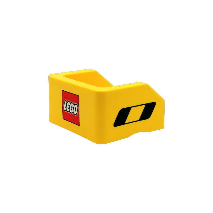 LEGO Yellow Primo Vehicle Cargo Bed with Lego Logo and Safety Stripes ...