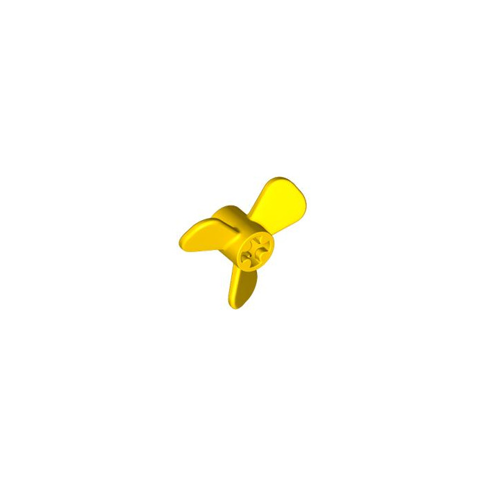 LEGO Yellow Propeller with 3 Blades and Axle Hole (6041) | Brick Owl