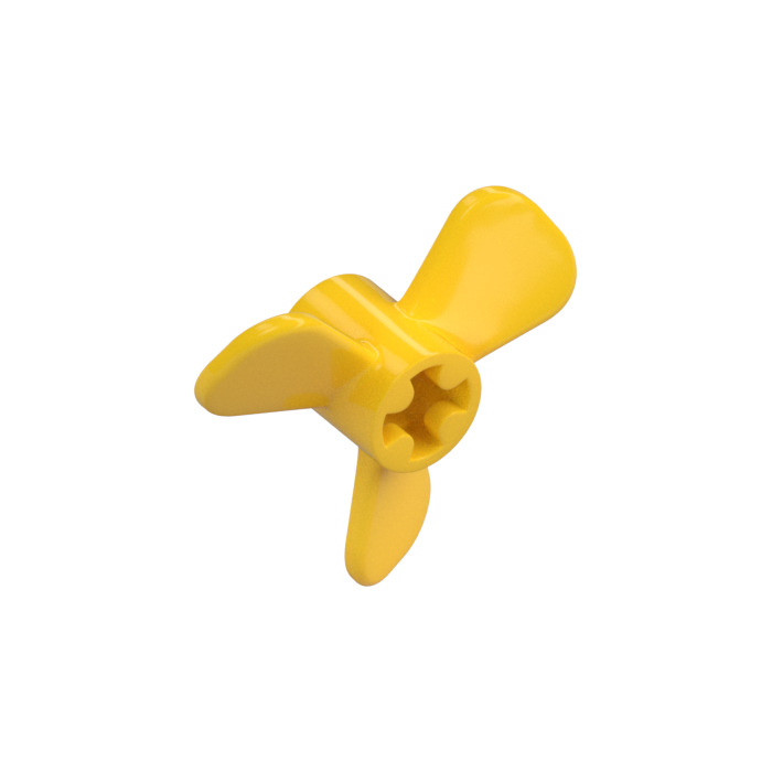 LEGO Yellow Propeller with 3 Blades and Axle Hole (6041) | Brick Owl ...