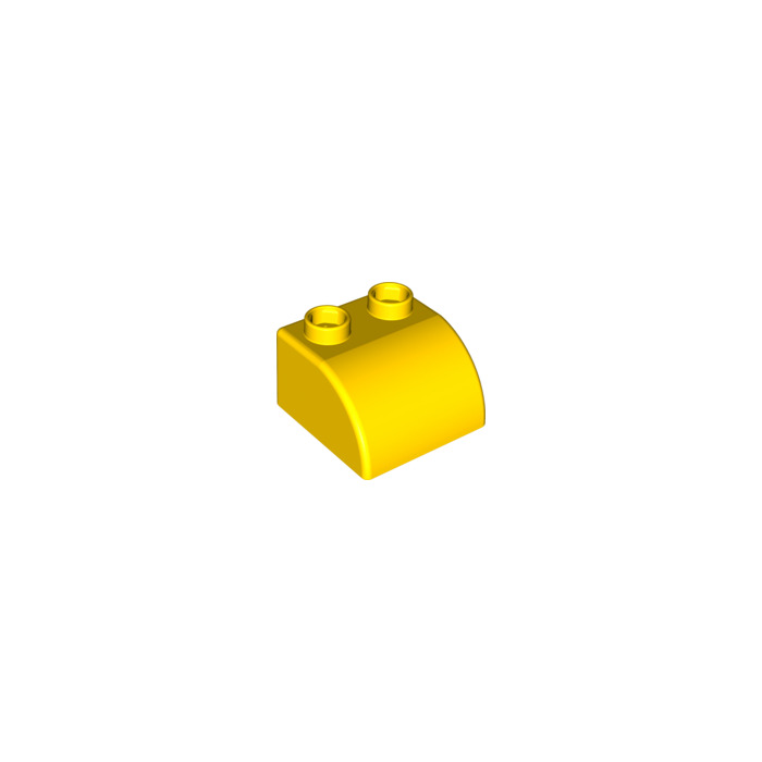 LEGO Yellow Quatro Brick 2 x 2 with Curve (49465) | Brick Owl - LEGO ...