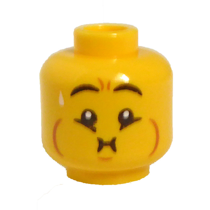 LEGO Yellow Queasy Man Minifigure Head (Smile) (17956 / 23102) | Brick ...