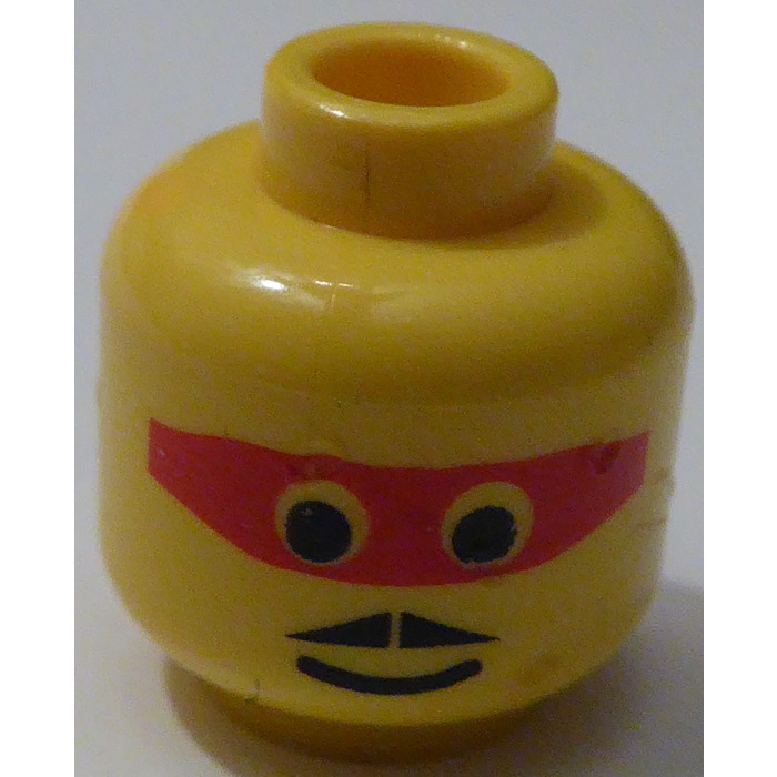 LEGO Yellow Railway Employee Lego Loco 1, Red Plastic Cape Head (3626 ...
