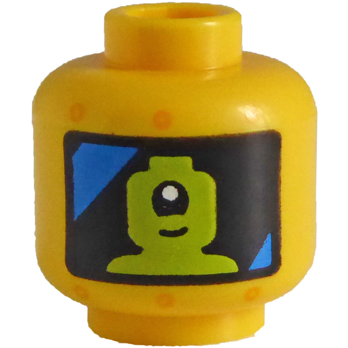 LEGO Yellow Robot Head with Alien Pilot (3274) | Brick Owl - LEGO ...
