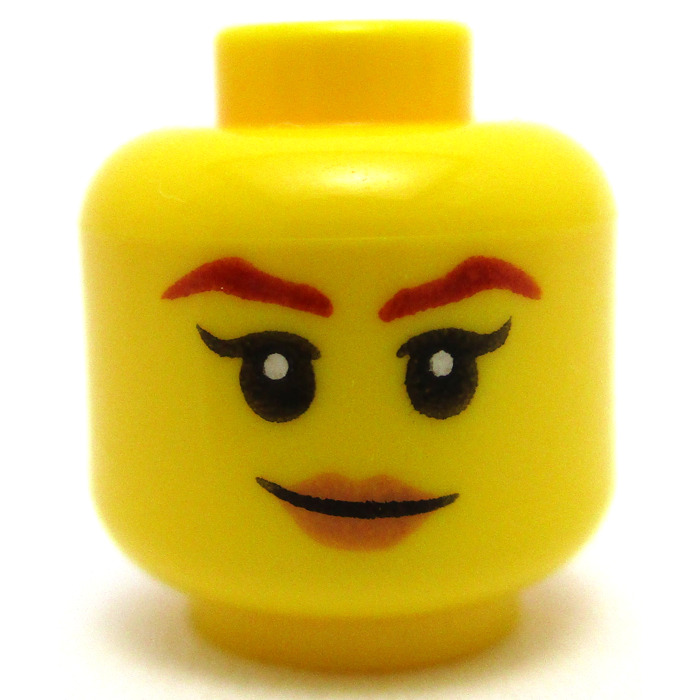 LEGO Yellow Skylor with Black Shoulder Armor Minifigure Head (3626 / ...