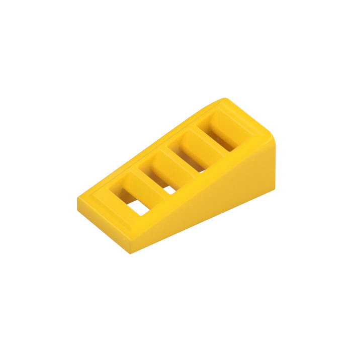 LEGO Yellow Slope 1 x 2 x 0.7 (18°) with Grille (61409 / 113474 ...