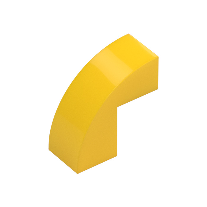 LEGO Yellow Slope 1 x 2 x 1.7 Curved (5907) | Brick Owl