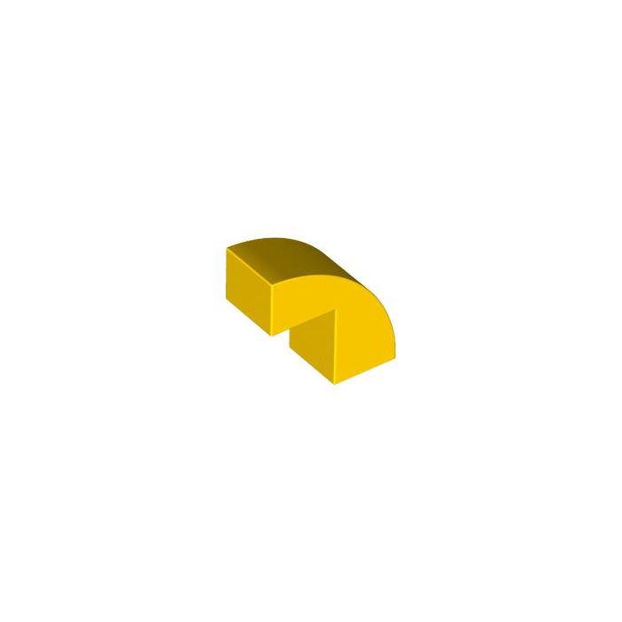 LEGO Yellow Slope 1 x 2 x 1.7 Curved (5907) | Brick Owl