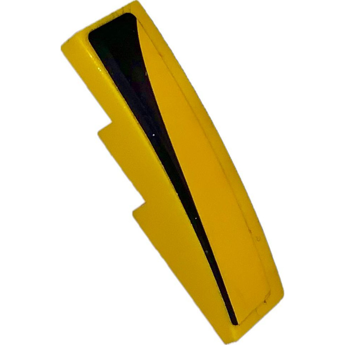 LEGO Slope 1 x 4 Curved with Black contour (Left) Sticker (11153 ...