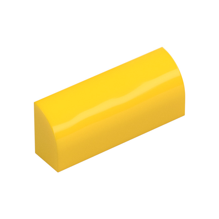 LEGO Yellow Slope 1 x 4 x 1.3 Curved (6191 / 10314) | Brick Owl - LEGO ...