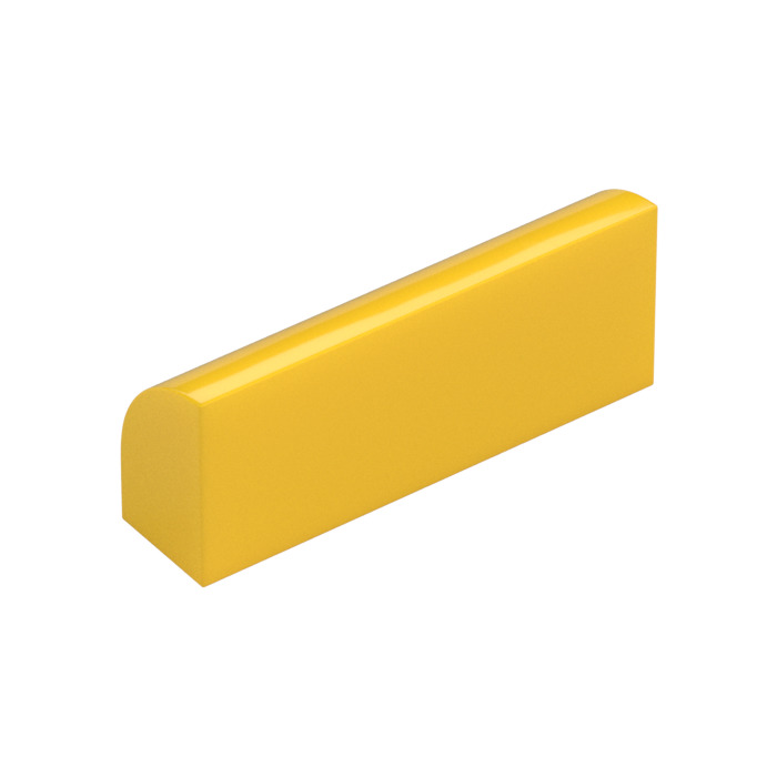 LEGO Yellow Slope 1 x 4 x 1.3 Curved (6191 / 10314) | Brick Owl - LEGO ...