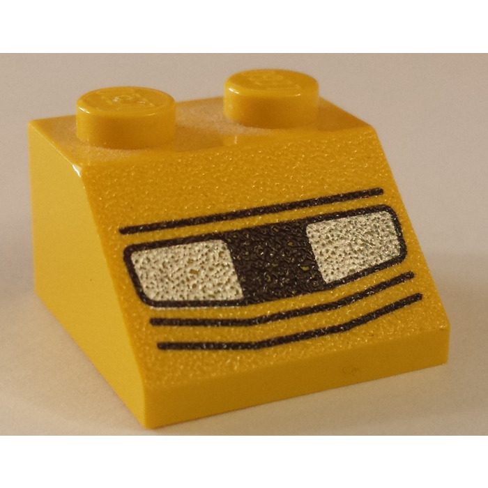 LEGO Yellow Slope 2 x 2 (45°) with Headlights (82930 / 83121) | Brick ...