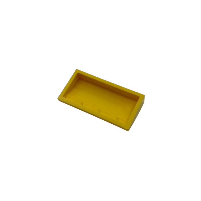 LEGO Yellow Slope 2 x 4 Curved without Bottom Tubes (61068) | Brick Owl