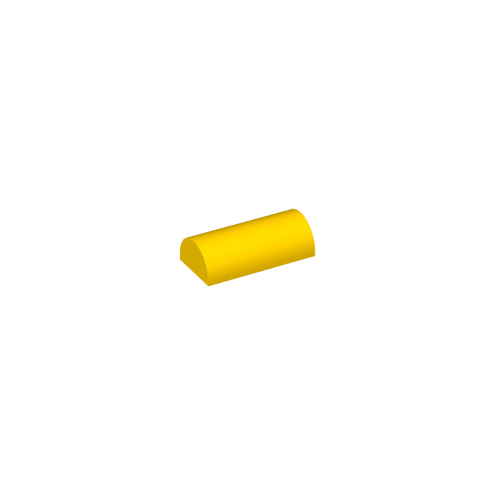 LEGO Yellow Slope 2 x 4 Curved without Groove (6192 / 30337) | Brick ...