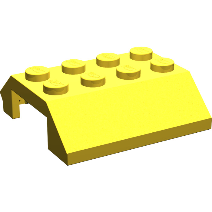 LEGO Yellow Slope 4 x 4 (45°) Double with Hinge (4857) | Brick Owl ...