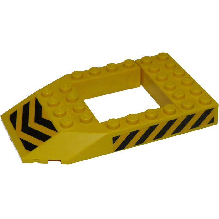 LEGO Stickered Assembly with Black and Yellow Chevrons on Rear and ...