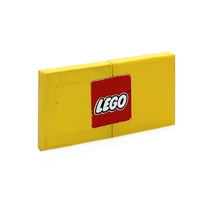 LEGO Stickered Assembly with Lego Logo ( 2x 3068 ) | Brick Owl - LEGO ...