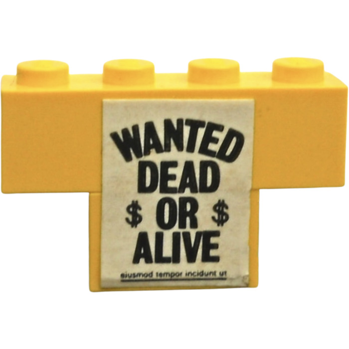 LEGO Stickered Assembly with Wanted Poster Sticker | Brick Owl - LEGO ...
