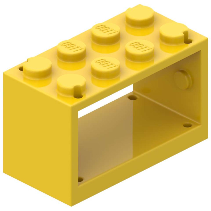 LEGO Yellow String Reel 2 x 4 x 2 Holder (4209) | Brick Owl - LEGO ...