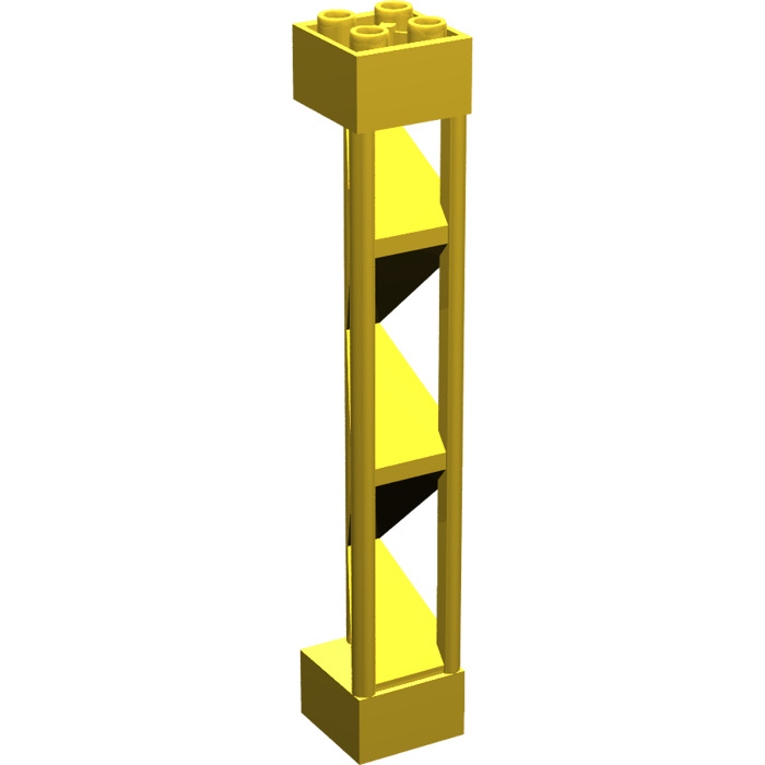 LEGO Support 2 x 2 x 10 Girder Triangular Vertical (Type 1 - Solid Top ...